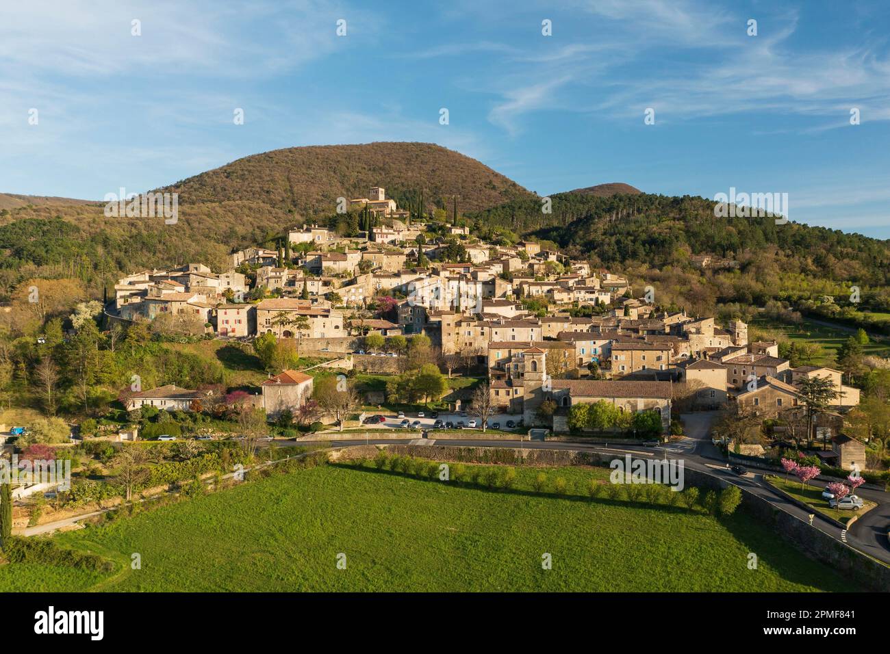 France, Drome, Mirmande, labelled Les Plus Beaux Villages de France (The Most beautiful Villages ...