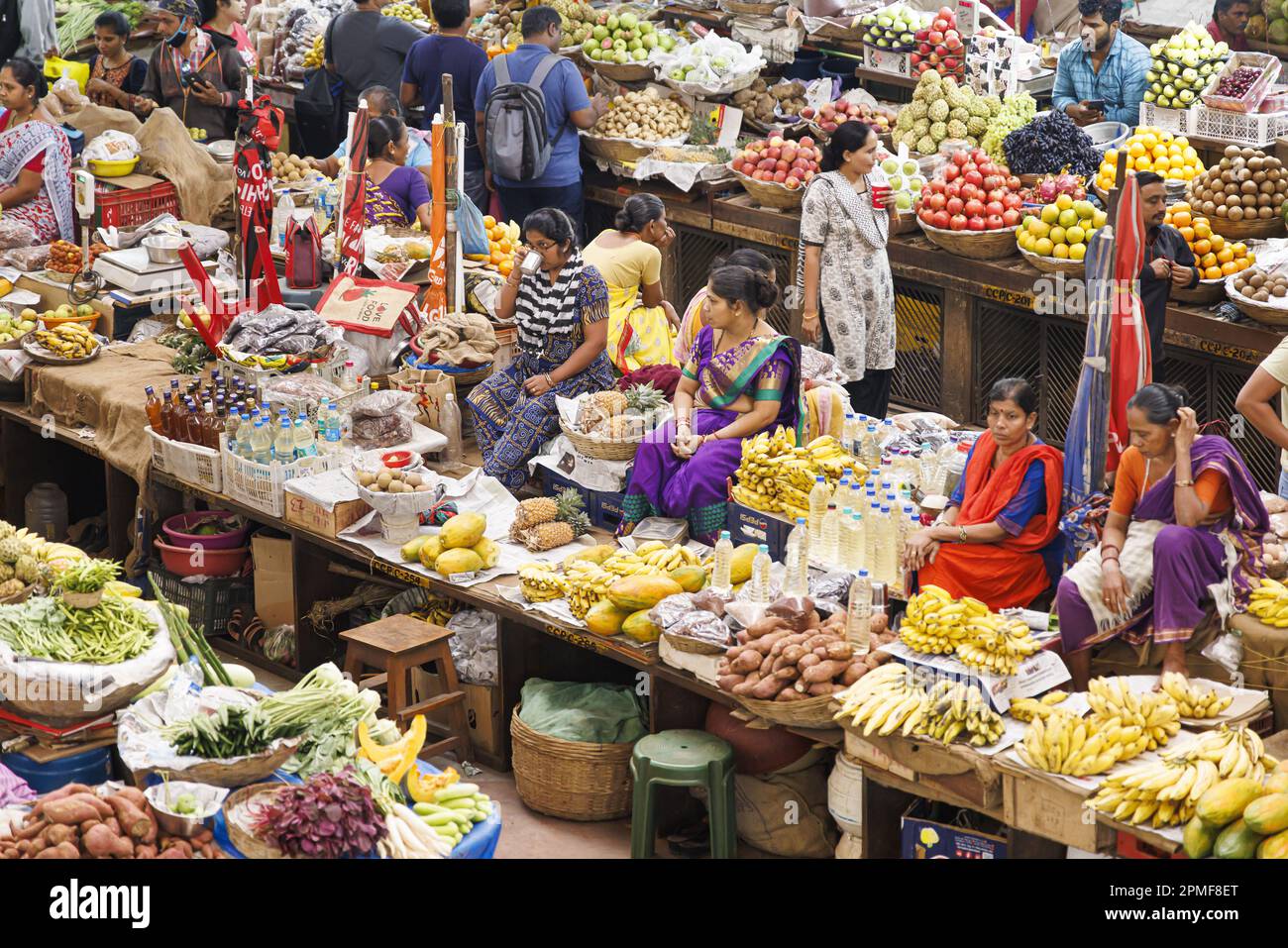 India, Goa, Panaji, fruit and vegetable market Stock Photo - Alamy