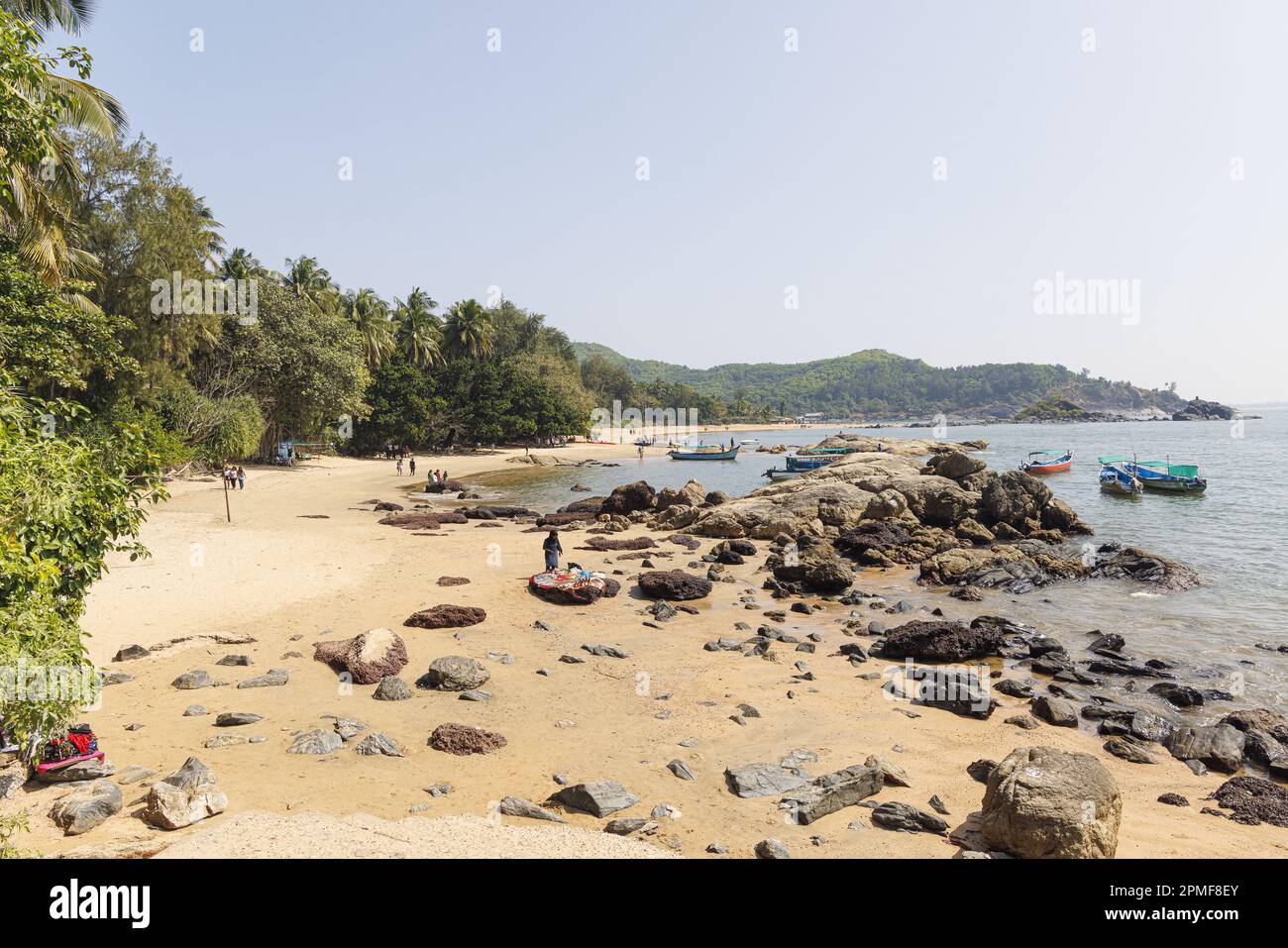 India, Karnataka, Gokarna, Om beach Stock Photo - Alamy