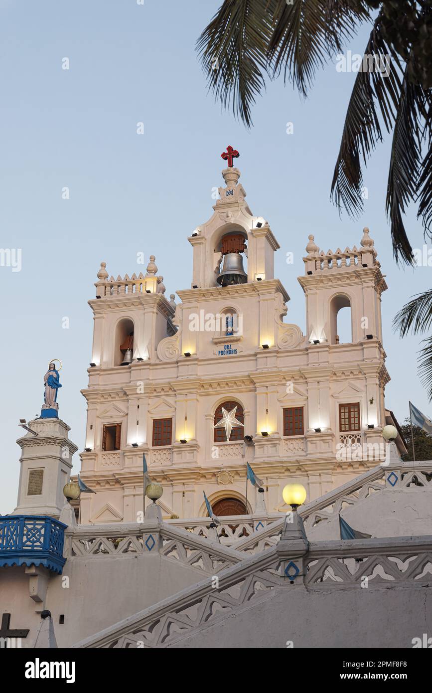 India, Goa, Panaji, Our Lady of Immaculate Conception church Stock ...