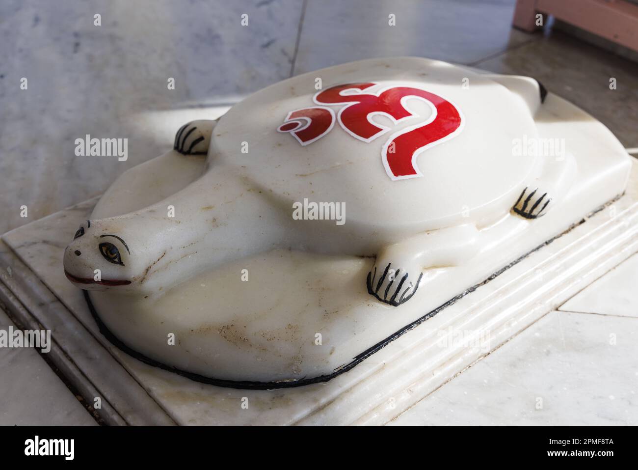 India, Gujarat, Bhavnagar, Shree Takhteshwar temple, Kurma turtle Stock ...