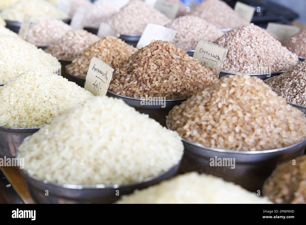 India, Kerala, Kozhikode or Calicut, the Big Bazar, different species ...