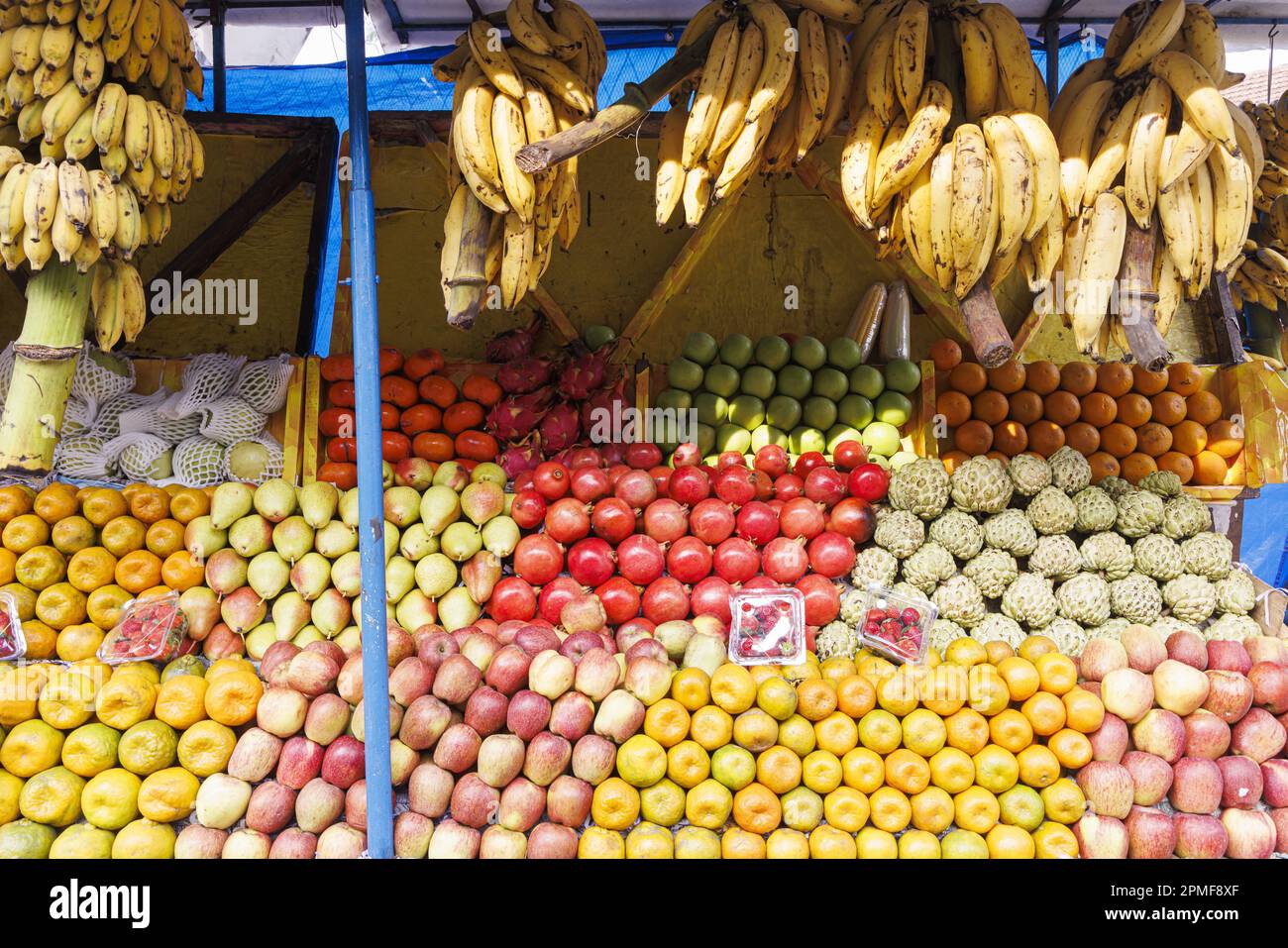 India, Kerala, Kochi, fruit stall Stock Photo - Alamy