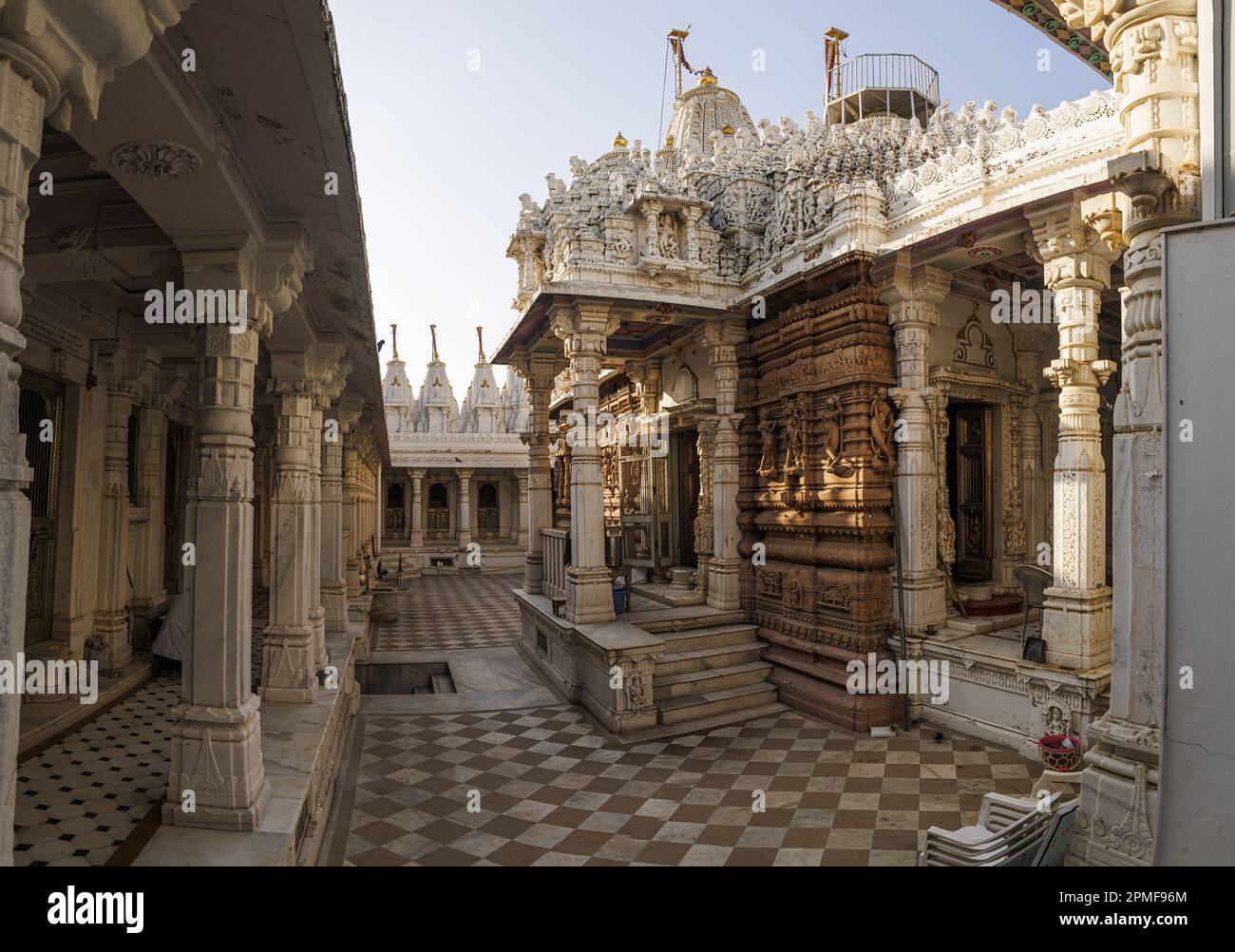 India, Gujarat, Patan, Panchasara Parshvanath jain temple Stock Photo ...