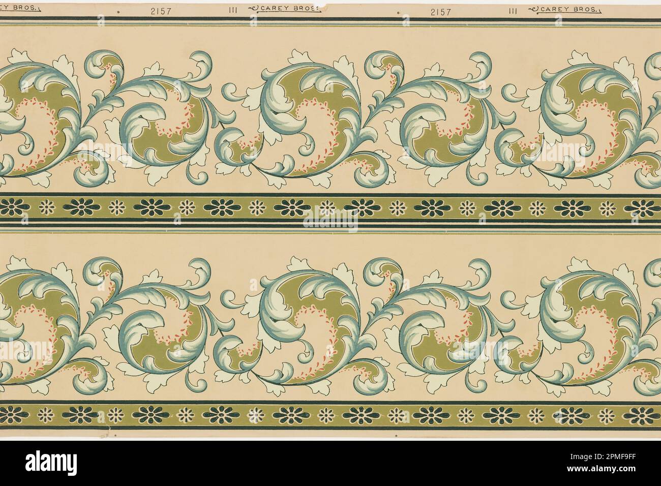 Frieze (USA); Manufactured by Carey Bros. W.P. Mfg. Co.; machine ...