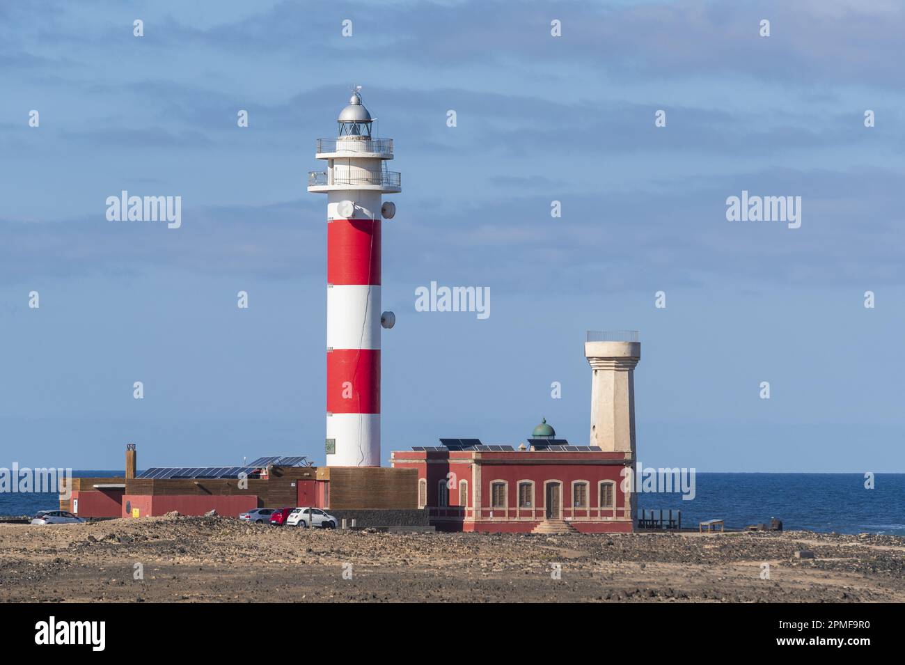 Spain, Canary Islands, Fuerteventura, El Cotillo, Toston lighthouse at ...