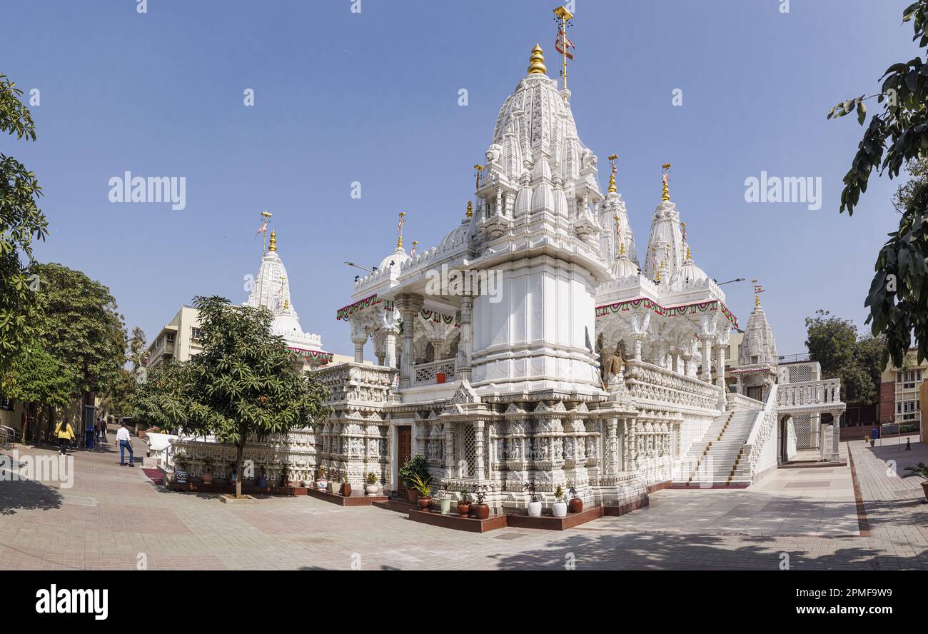 India, Gujarat, Ahmedabad, Shri Swaminarayan Mandir temple Stock Photo ...