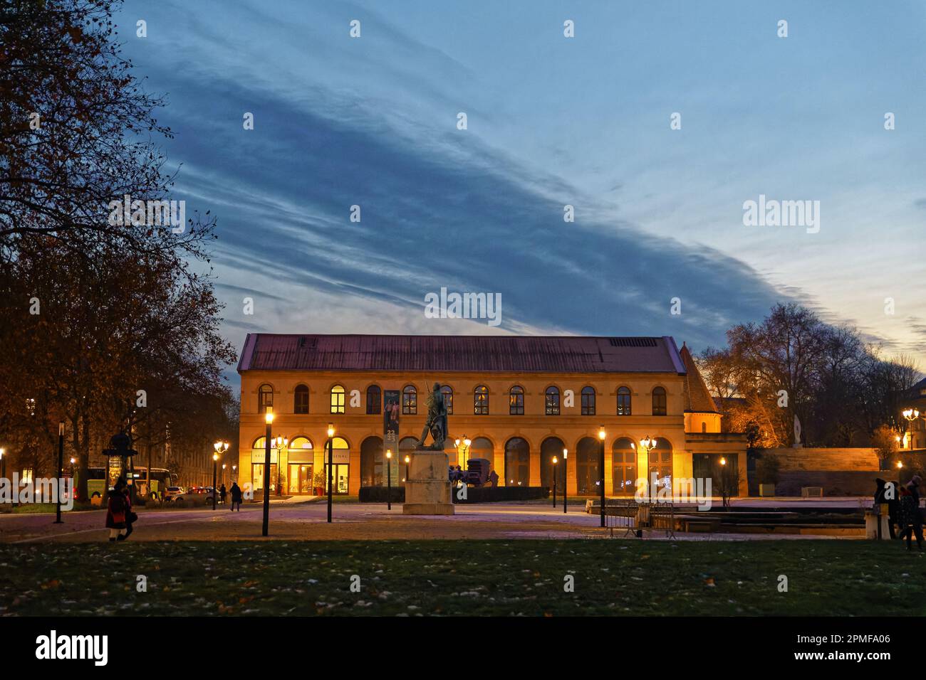 France, Moselle, Metz, Esplanade Garden, Statue of Marshal Ney, in the ...