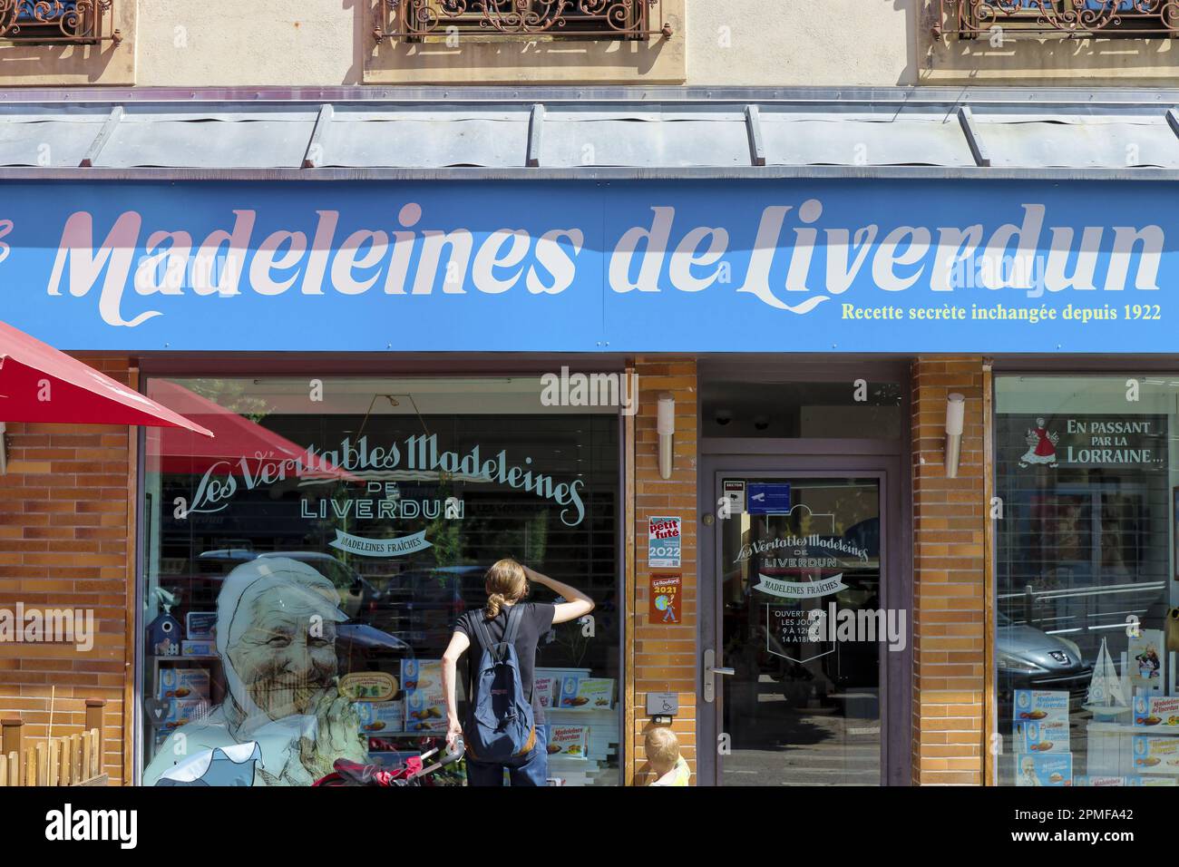 France, Meurthe et Moselle, Liverdun, facade of the Liverun madeleines ...