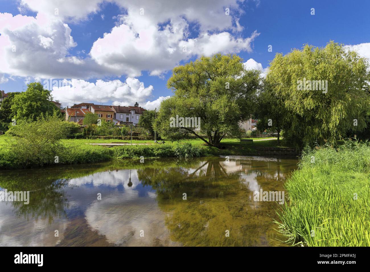 France, Meurthe et Moselle, Gerbéviller, view of the village of ...