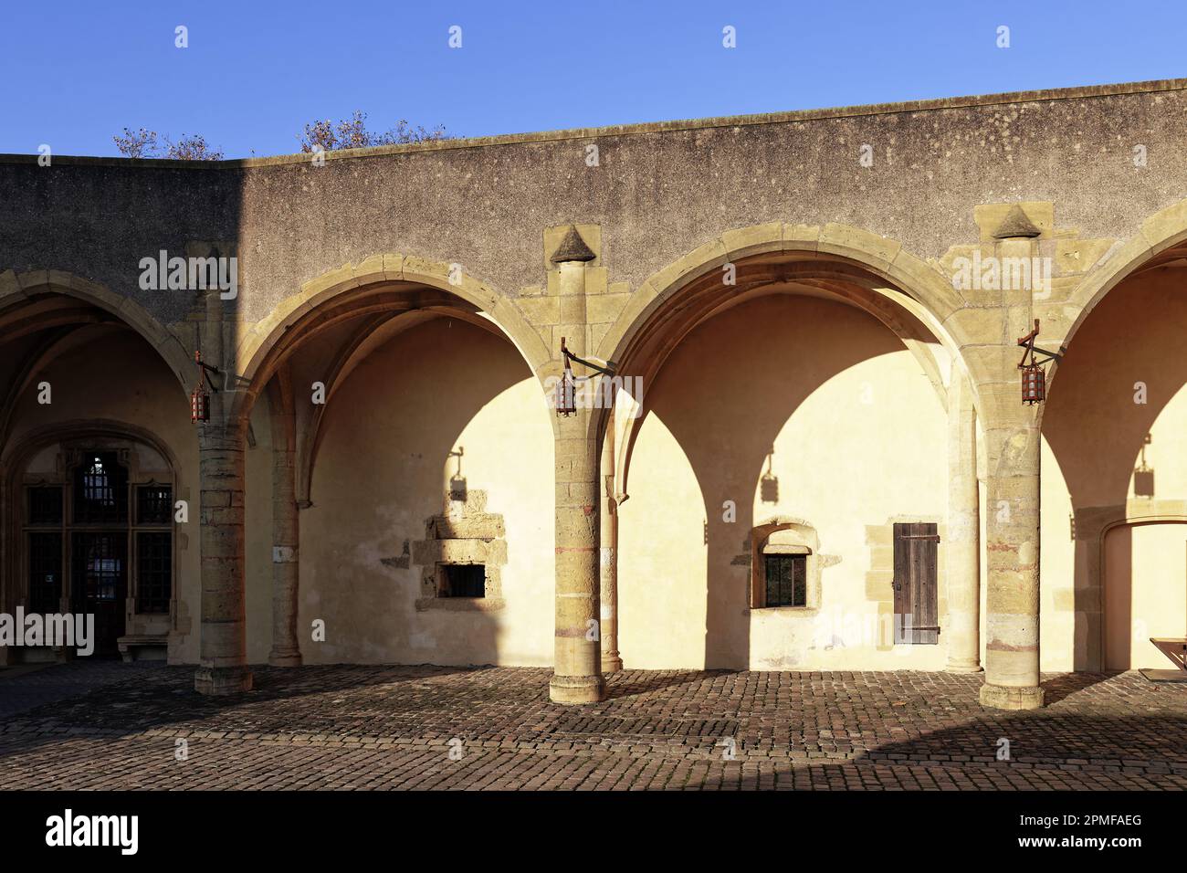 France, Moselle, Metz, German gate vestige of the old medieval walls ...