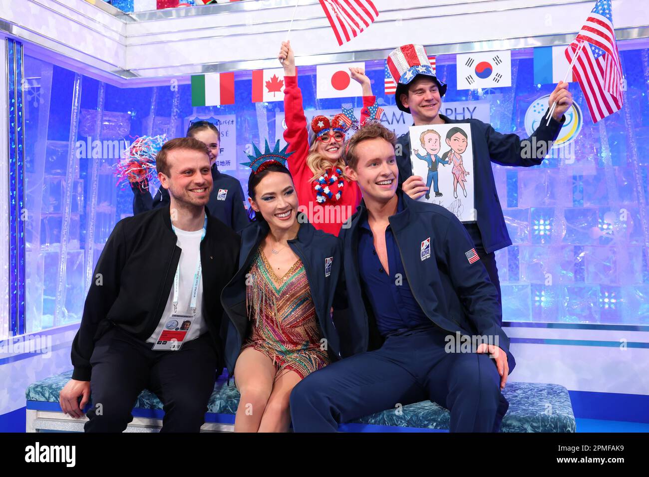 Tokyo, Japan. 13th Apr, 2023. Madison Chock & Evan Bates (USA) Figure ...