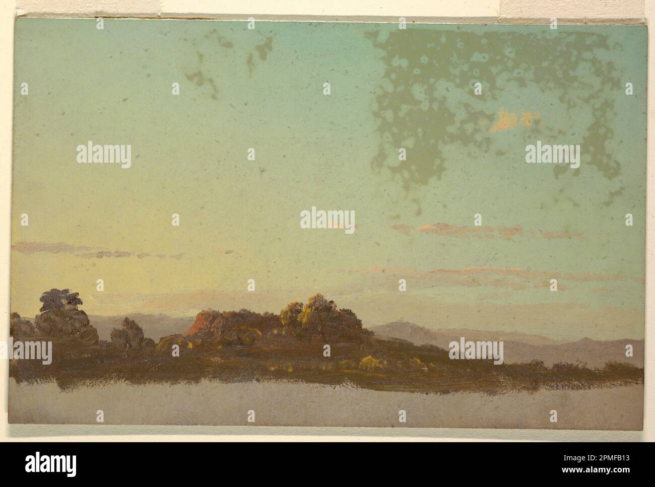 Drawing, Summer landscape; Frederic Edwin Church (American, 1826–1900 ...