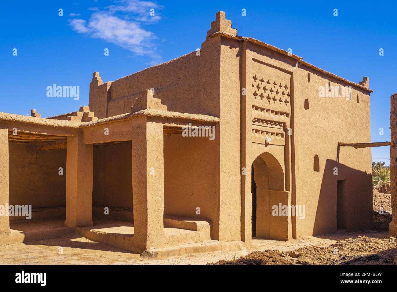 Morocco, Zagora, Ksar Tissergate, fortified village, one of the best ...