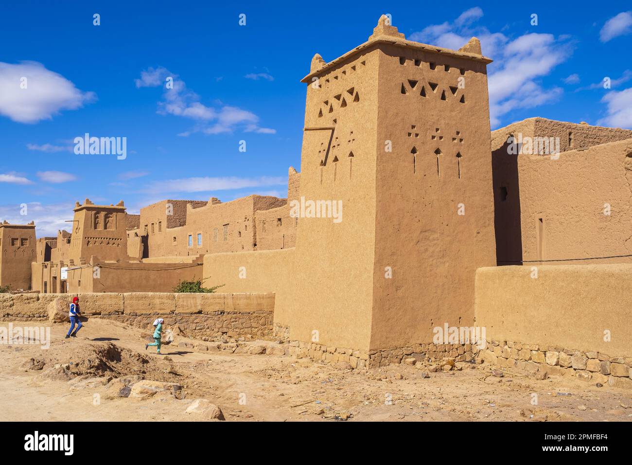 Morocco, Zagora, Ksar Tissergate, fortified village, one of the best ...