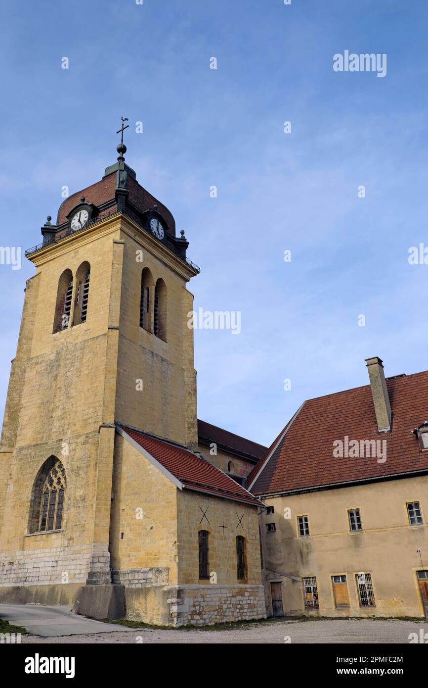 France, Doubs (25), Morteau, old cluniac priory, Notre-Dame de l ...