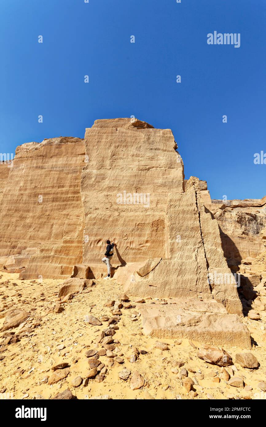 Egypt, Upper Egypt, Nile valley, Gebel Silsileh (Jebel Silsilah ...