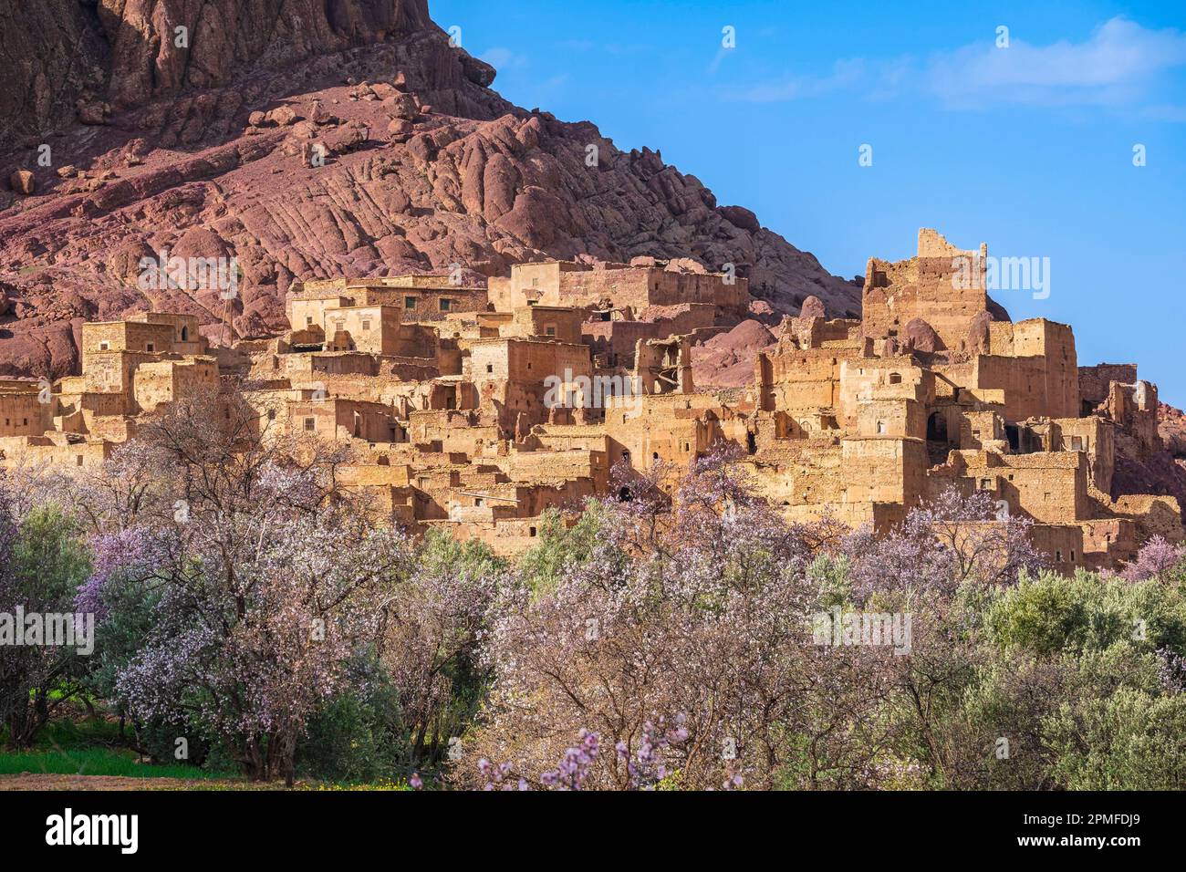 Morocco, province of Taroudant, Sidi Hsaine, old village of Timersit in ...