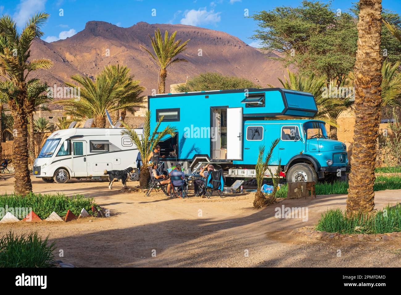 Morocco, Foum Zguid, small town at the gateway to the Sahara Desert ...