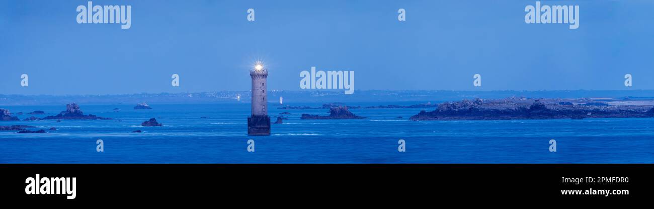 France, Finistere, Molene island, The Kéréon lighthouse, listed as ...