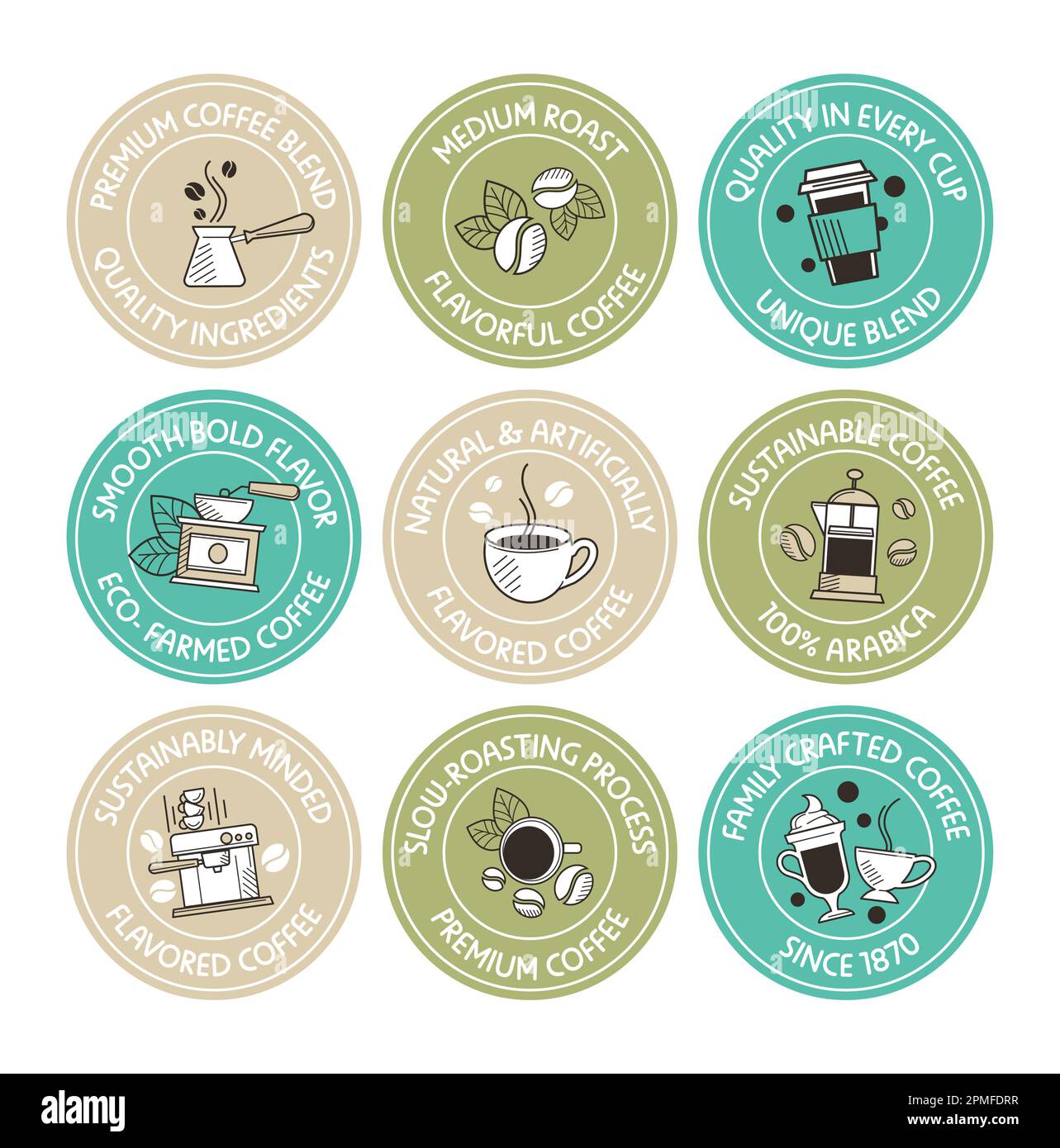 Coffee grinder sticker hi-res stock photography and images - Alamy