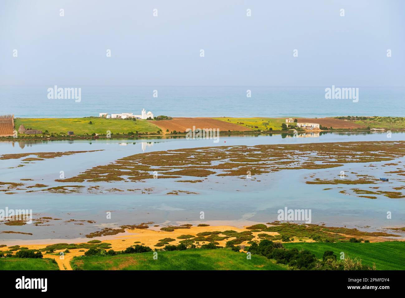 Morocco, province of Sidi Bennour, Oualidia, the lagoon Stock Photo - Alamy