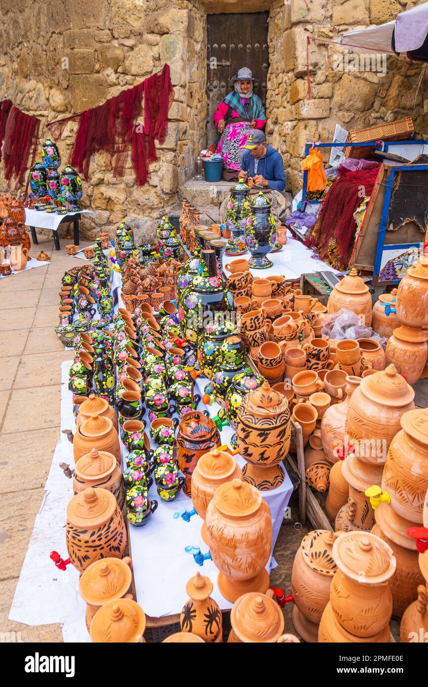 Morocco, Safi, pottery shop in the medina Stock Photo - Alamy
