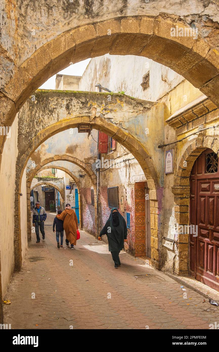 Morocco, Safi, alley of the medina Stock Photo - Alamy