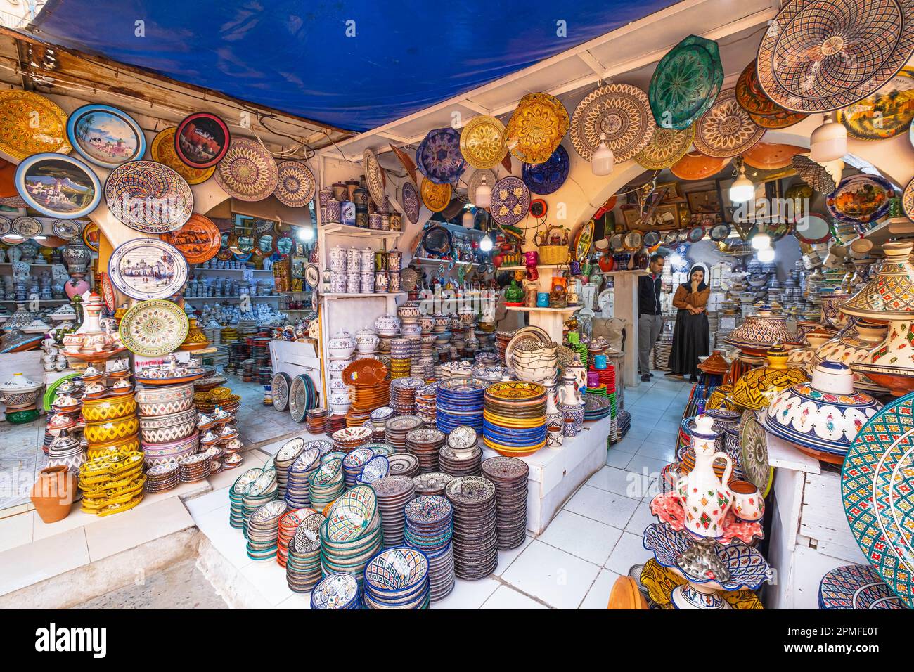 Morocco, Safi, pottery shop in the medina Stock Photo - Alamy