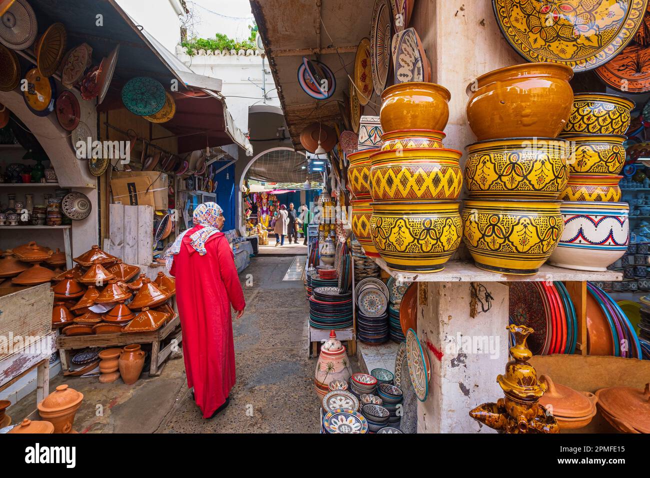 Morocco, Safi, pottery shop in the medina Stock Photo - Alamy