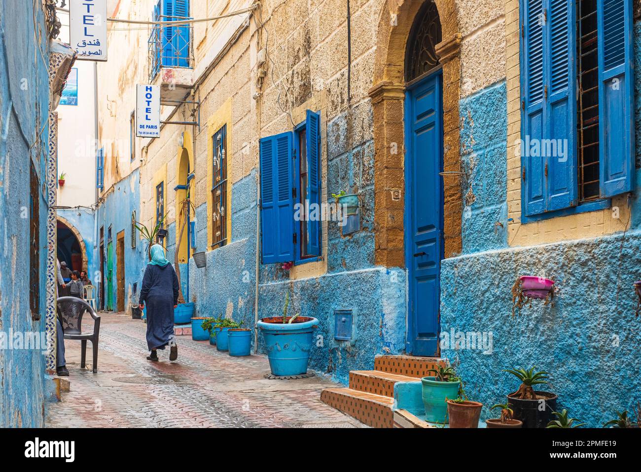 Morocco, Safi, alley of the medina Stock Photo - Alamy