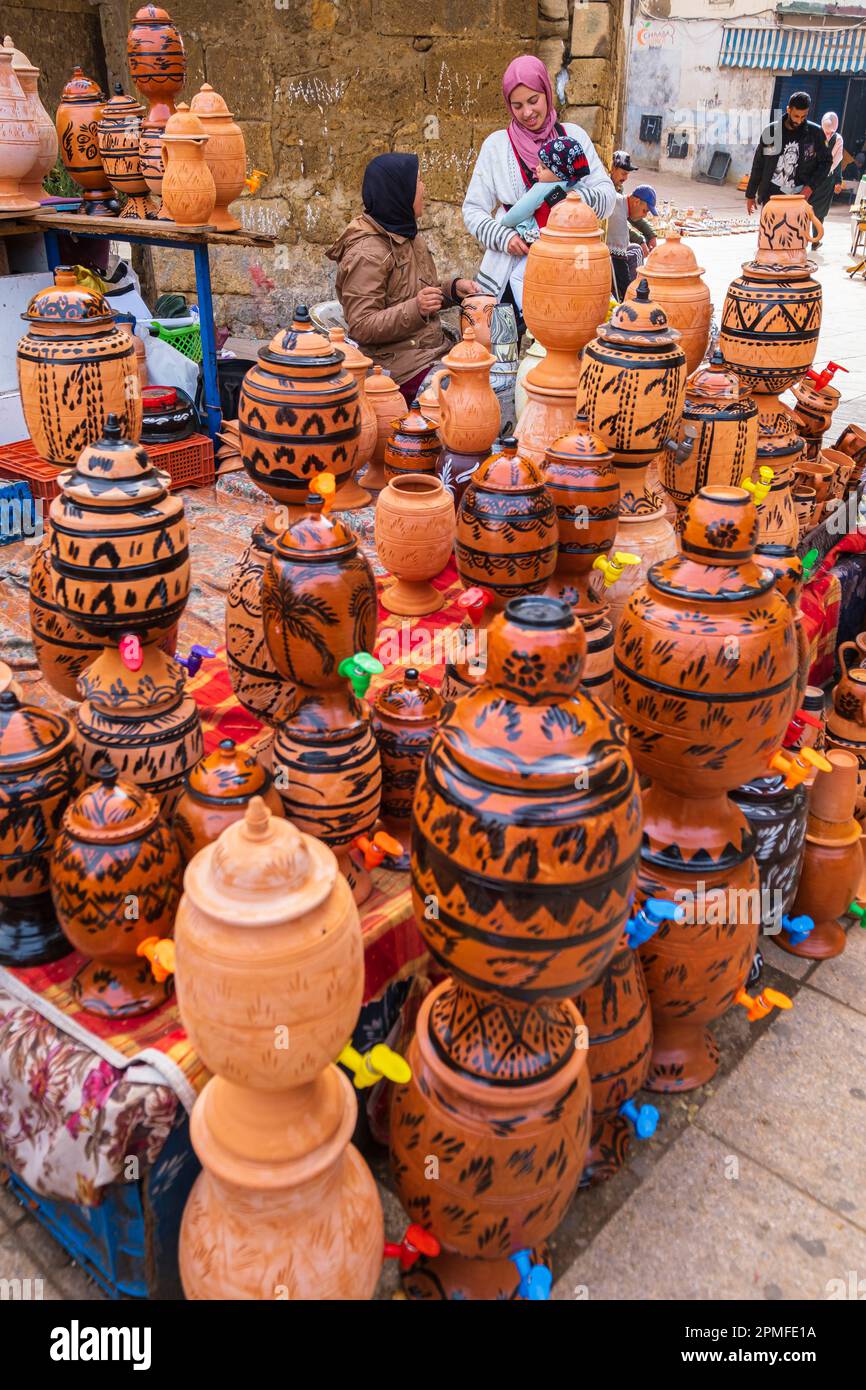 Morocco, Safi, pottery shop in the medina Stock Photo - Alamy