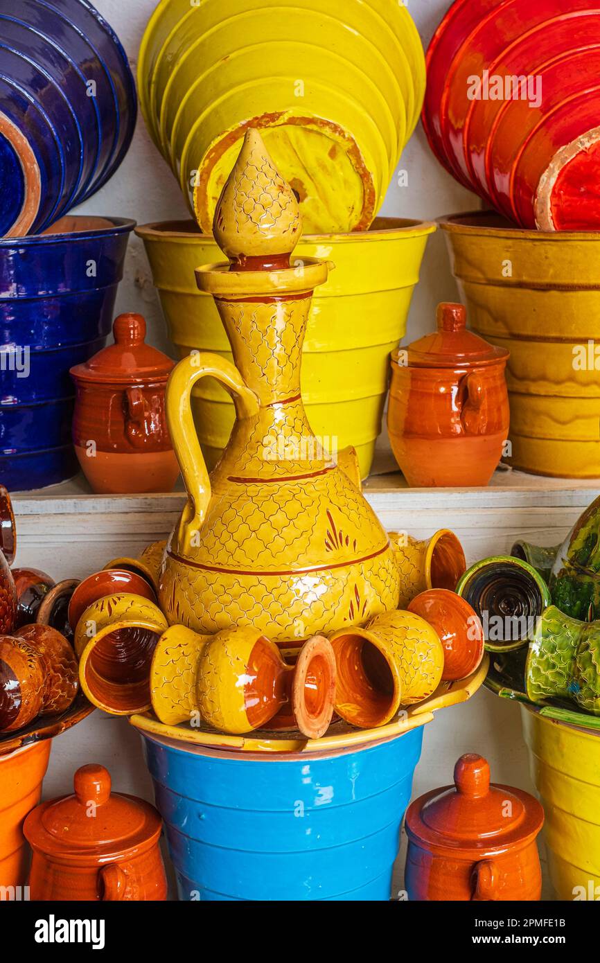 Morocco, Safi, pottery shop in the medina Stock Photo - Alamy