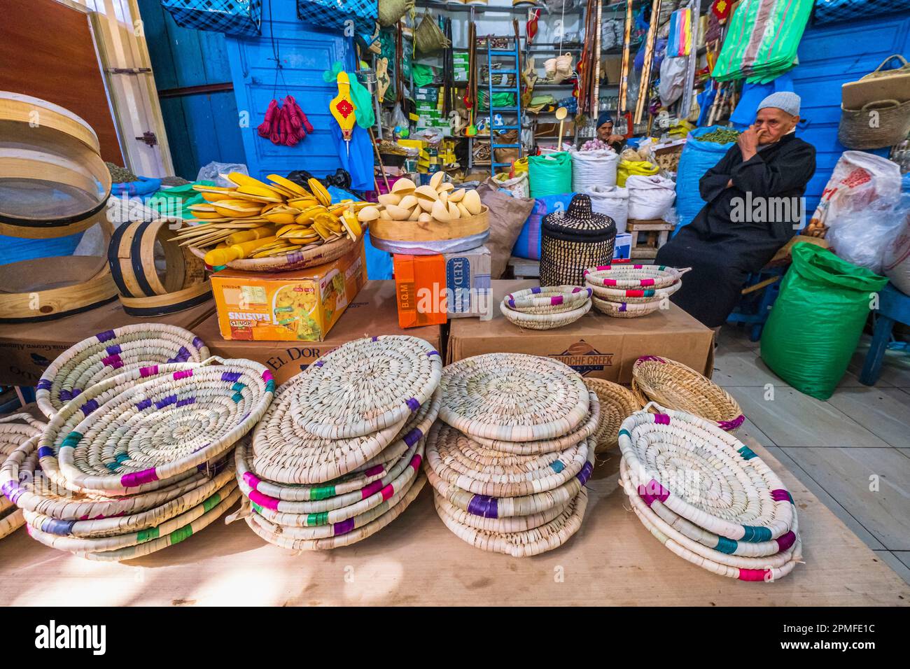 Morocco, Safi, craft shop in the medina Stock Photo - Alamy