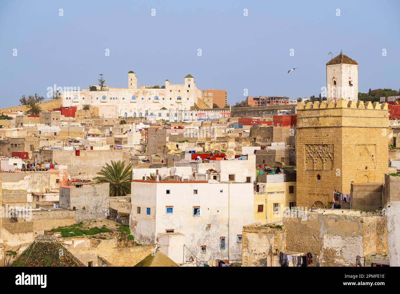 Morocco, Safi, the medina dominated by the El Kechla fortress and the ...