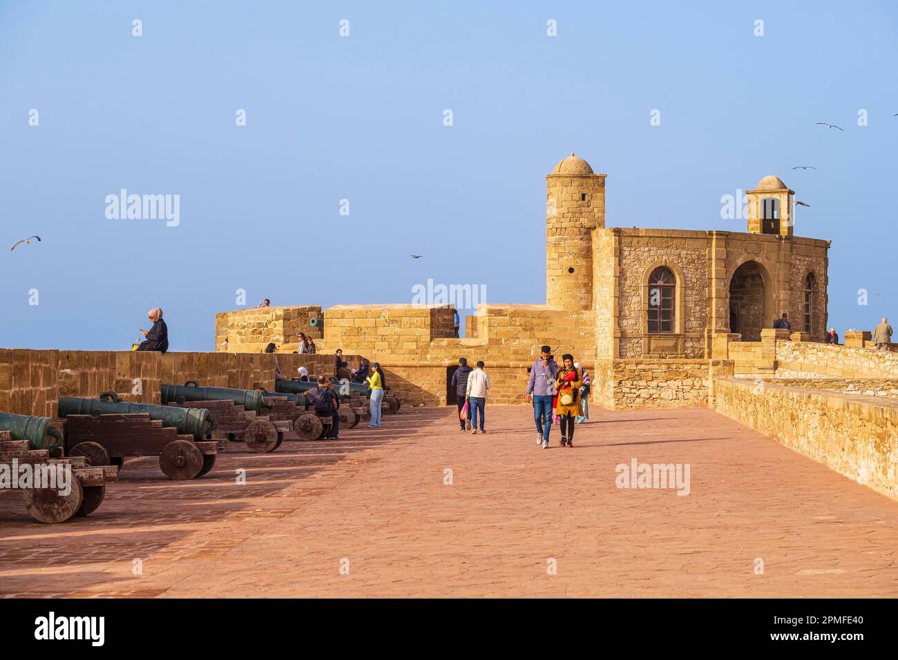 Morocco, Essaouira, the medina, a UNESCO World Heritage site, ramparts ...