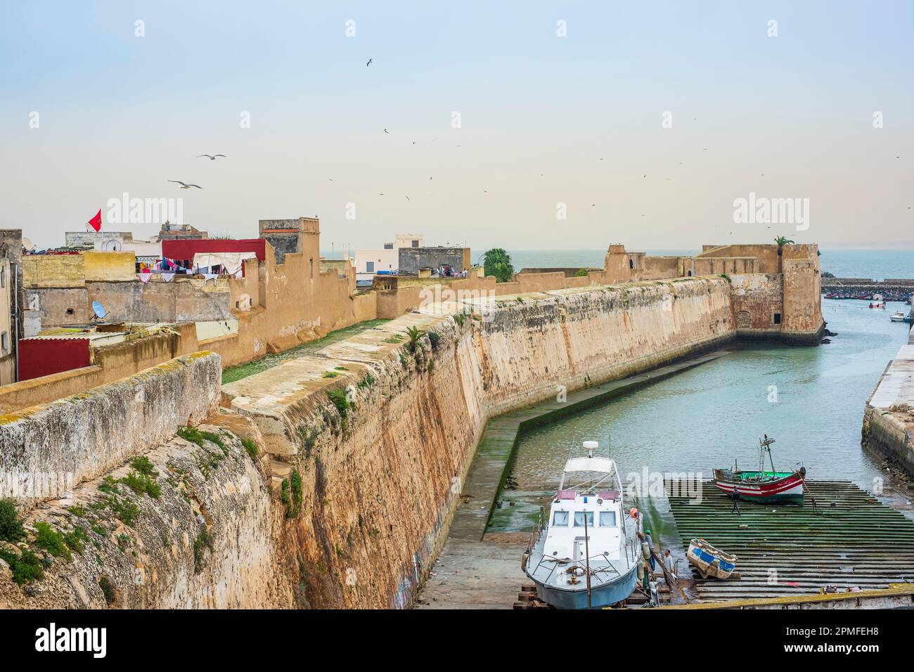 Morocco, El Jadida, the Portuguese fortified city of Mazagan classified ...