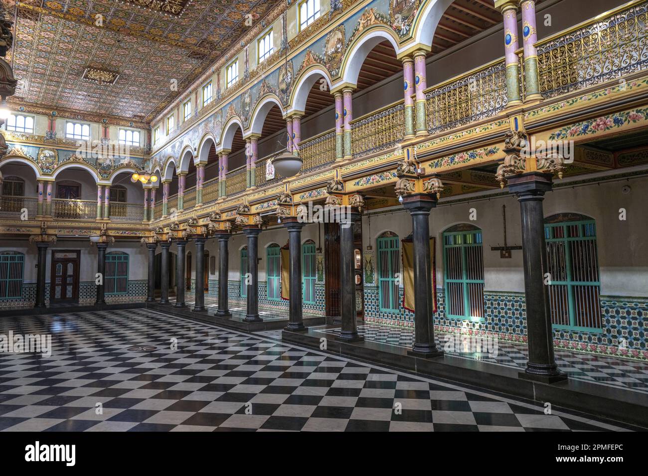 India, Tamil Nadu, Athangudi Palace Stock Photo - Alamy