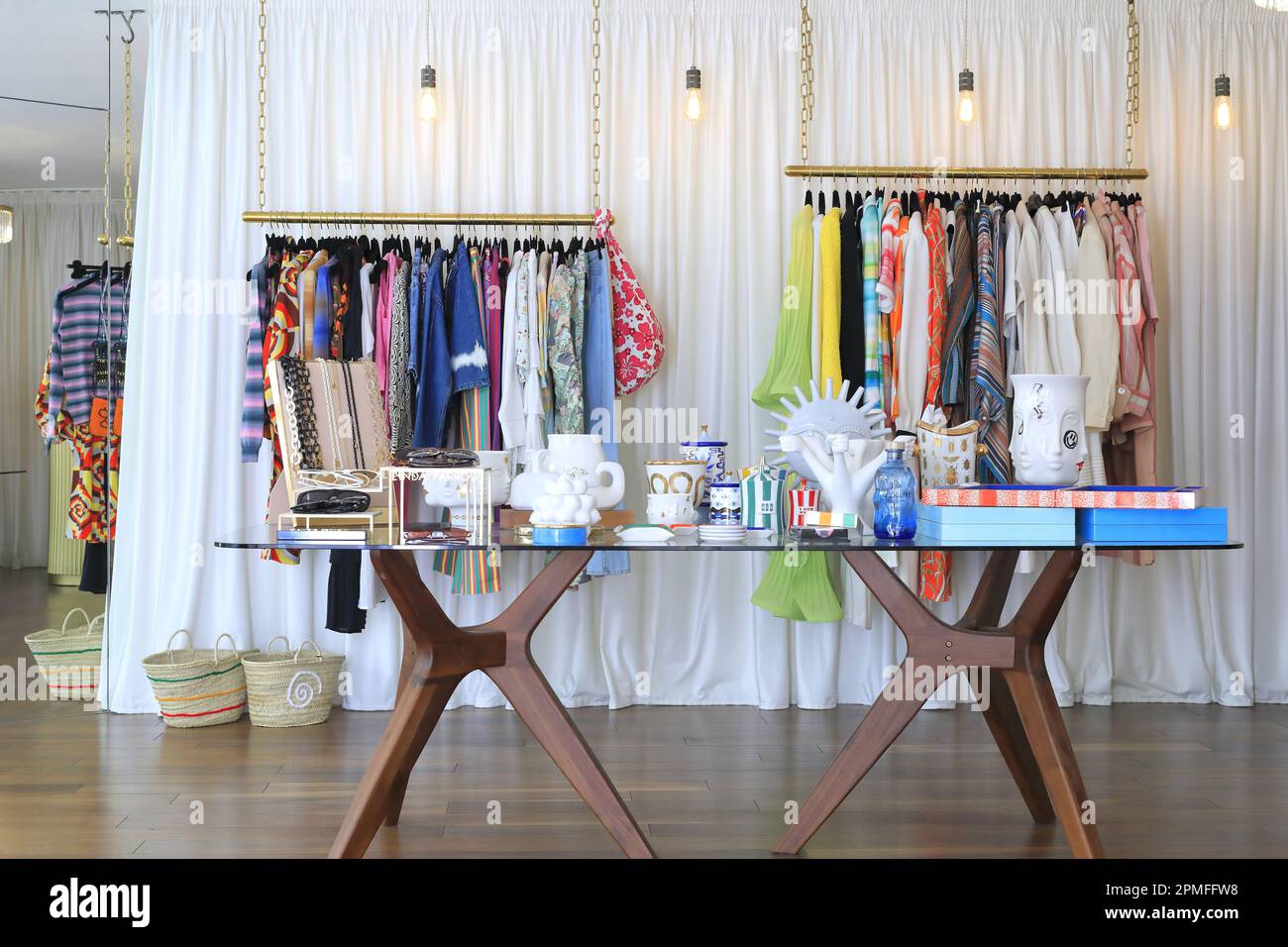 France, Var, Saint Tropez, Dede Concept Store, clothing store, trinkets ...