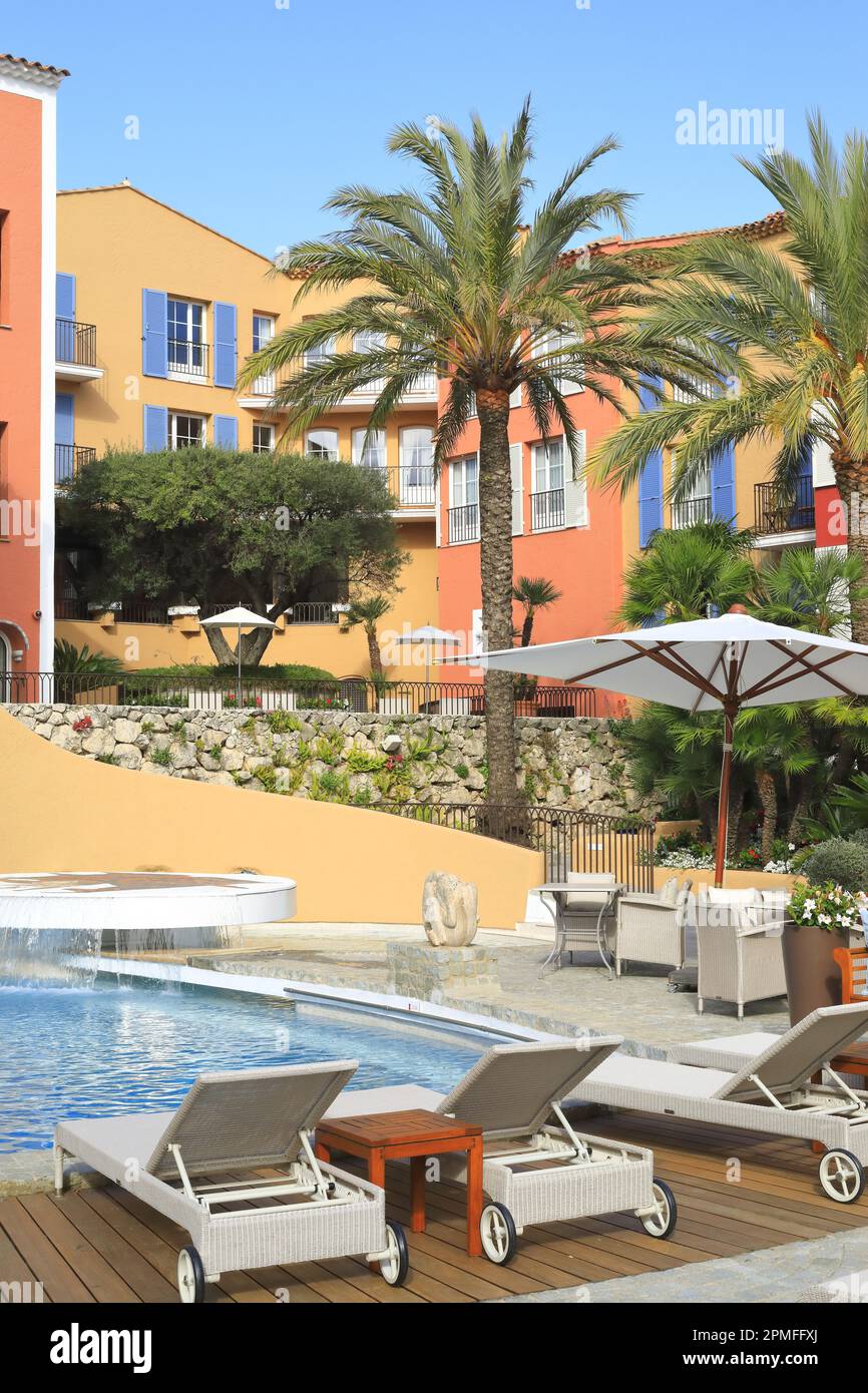 France, Var, Saint Tropez, Hotel Byblos, palace opened in 1967 in a neo ...