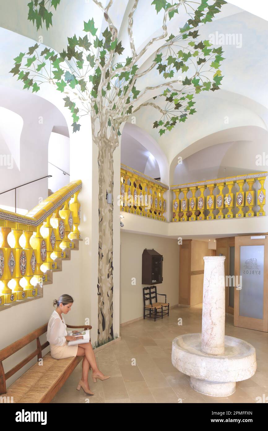 France, Var, Saint Tropez, Hotel Byblos, palace opened in 1967 in a neo ...