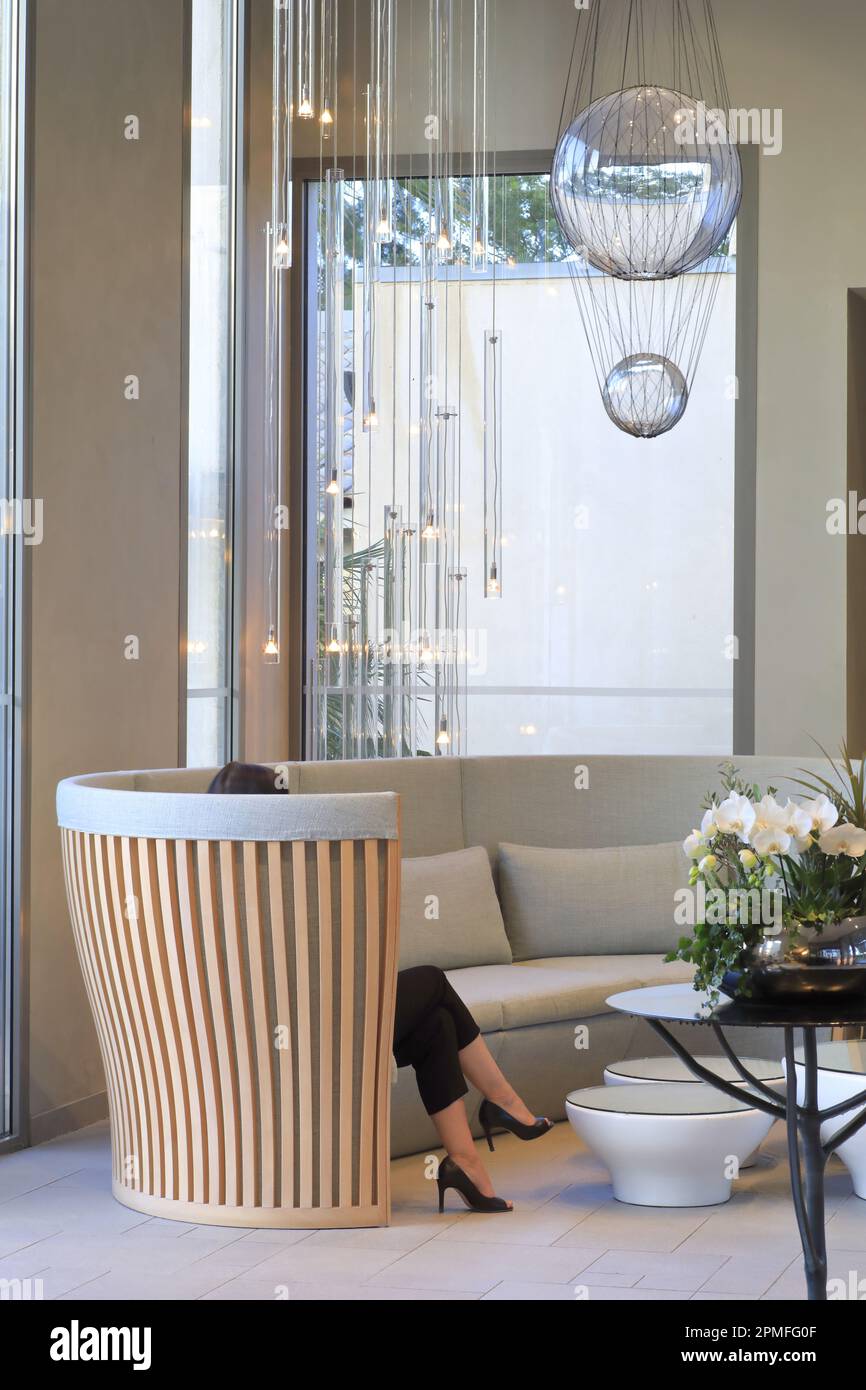 France, Var, Saint Tropez, Hotel Sezz decorated by the interior designer decorator Christophe ...