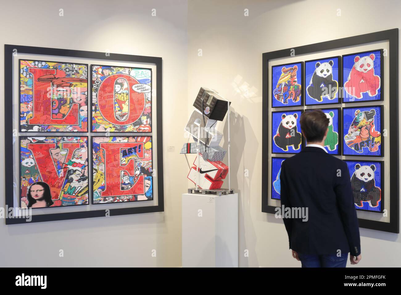 France, Var, Saint Tropez, contemporary art gallery Bel Air Fine Art ...