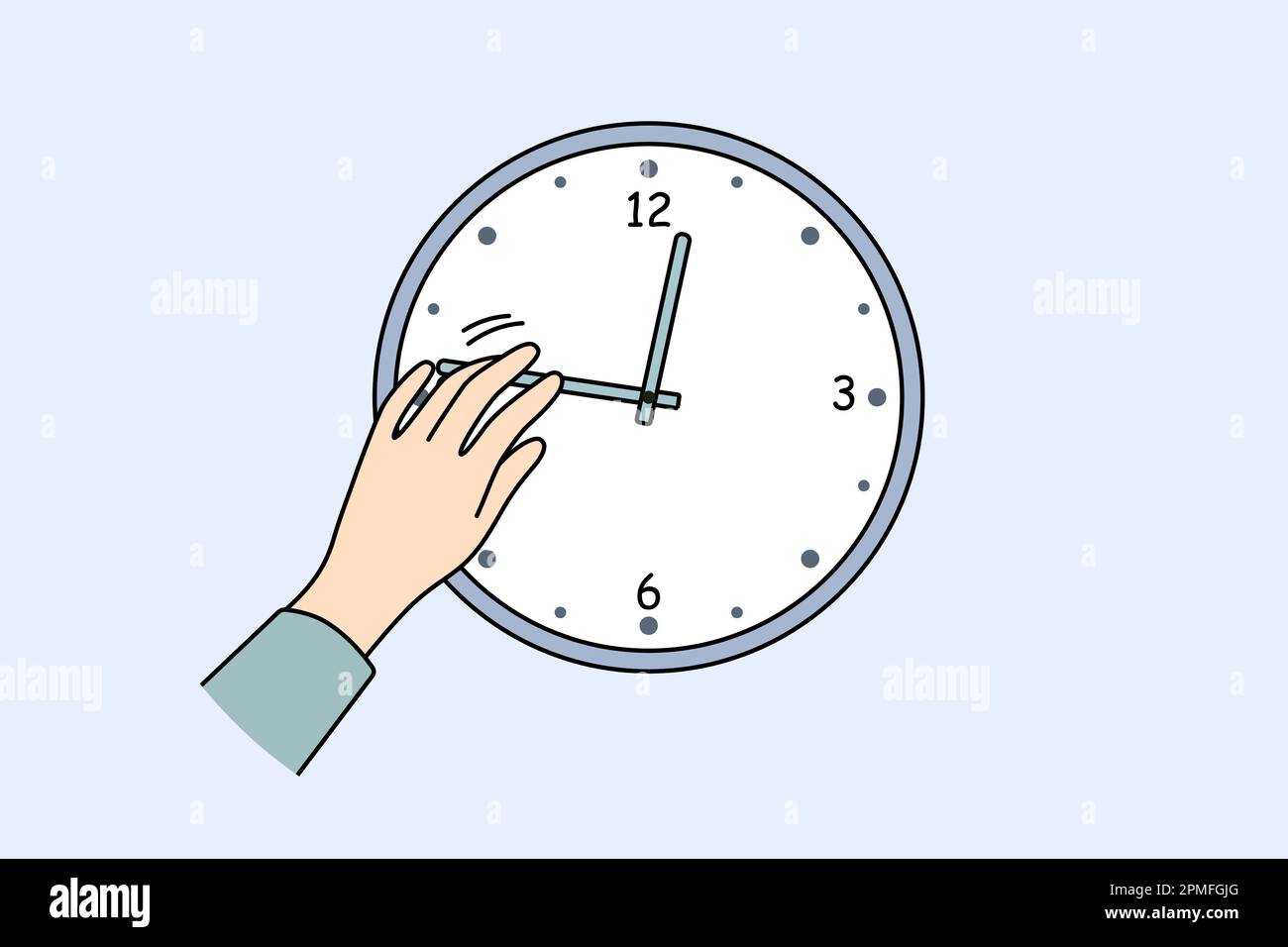 Changing clock hands Stock Vector Images - Alamy