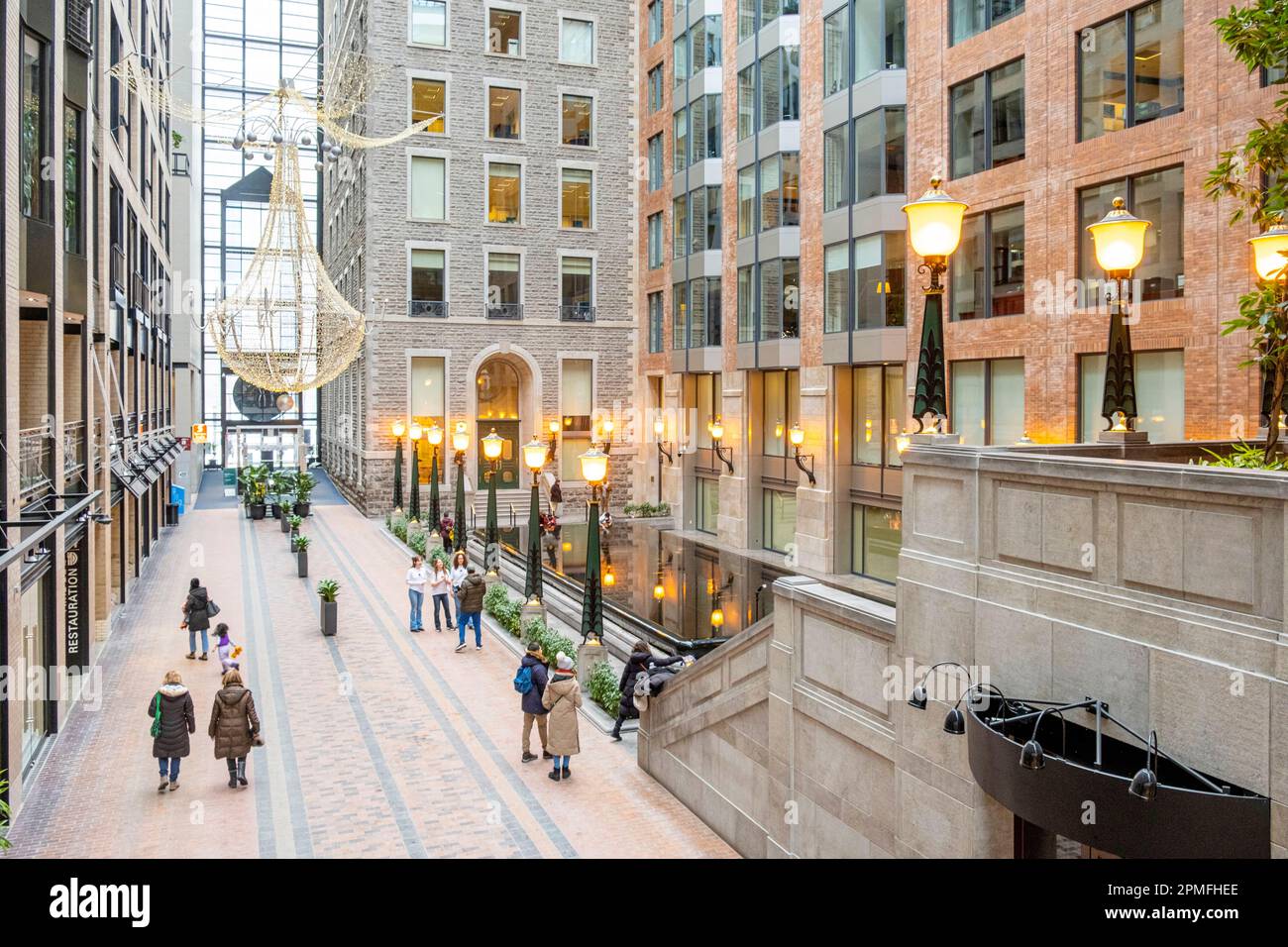 Canada, Quebec Province, Montreal, RéSO underground gallery, Mondial ...