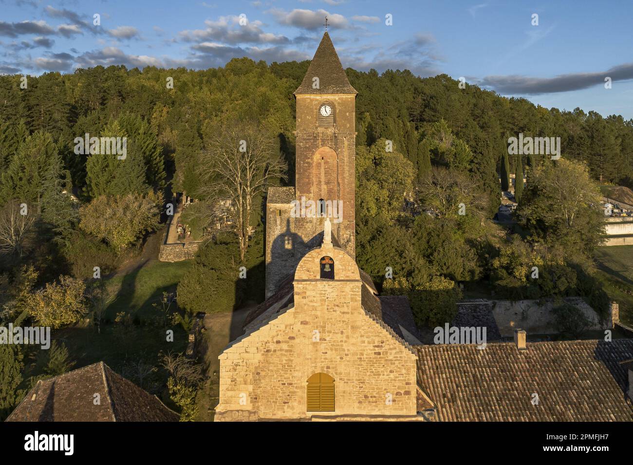 France, Dordogne, Black Perigord, Plazac(aerial view Stock Photo - Alamy