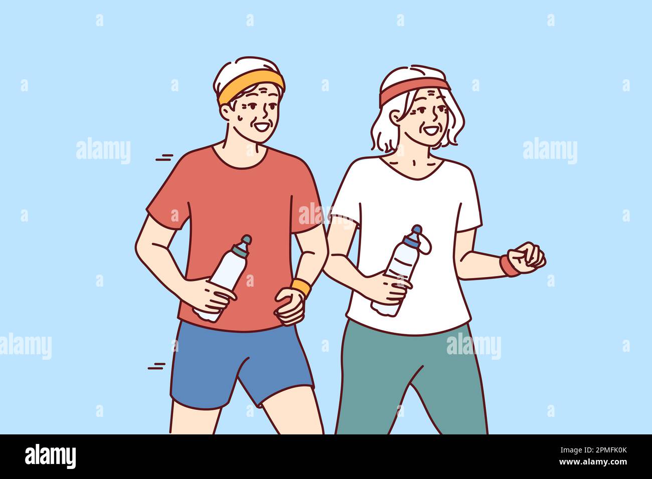 Marathon water bottles Stock Vector Images - Alamy