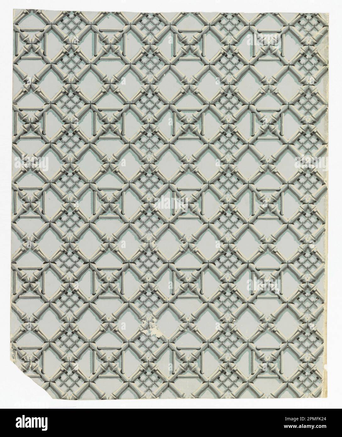 Sidewall (England); block-printed on handmade paper; 65 x 53 cm (25 9/ ...