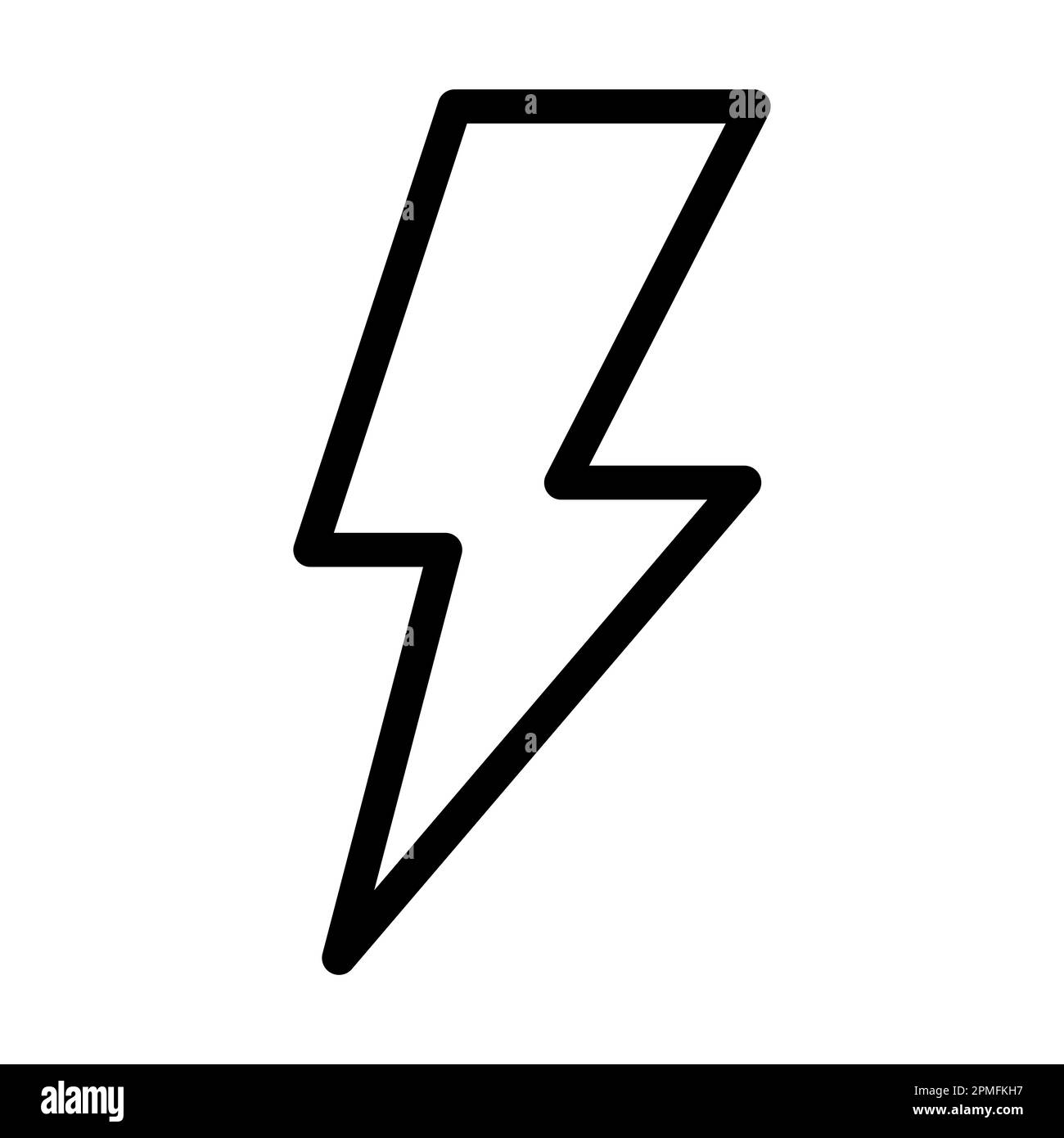 Energy Vector Thick Line Icon For Personal And Commercial Use Stock