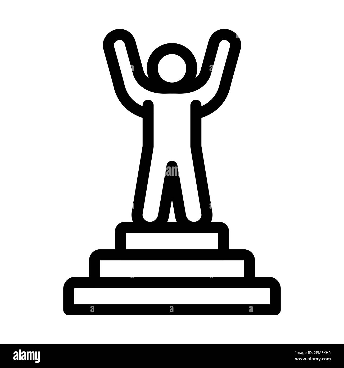 Goal Vector Thick Line Icon For Personal And Commercial Use Stock Photo - Alamy